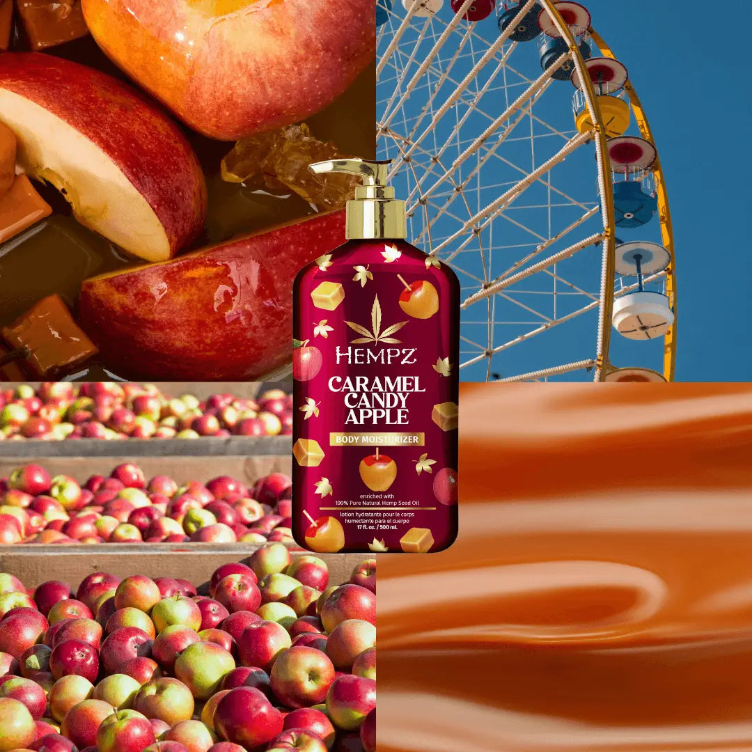 Hempz Caramel Candy Apple Body Moisturizing Lotion for Dry Skin