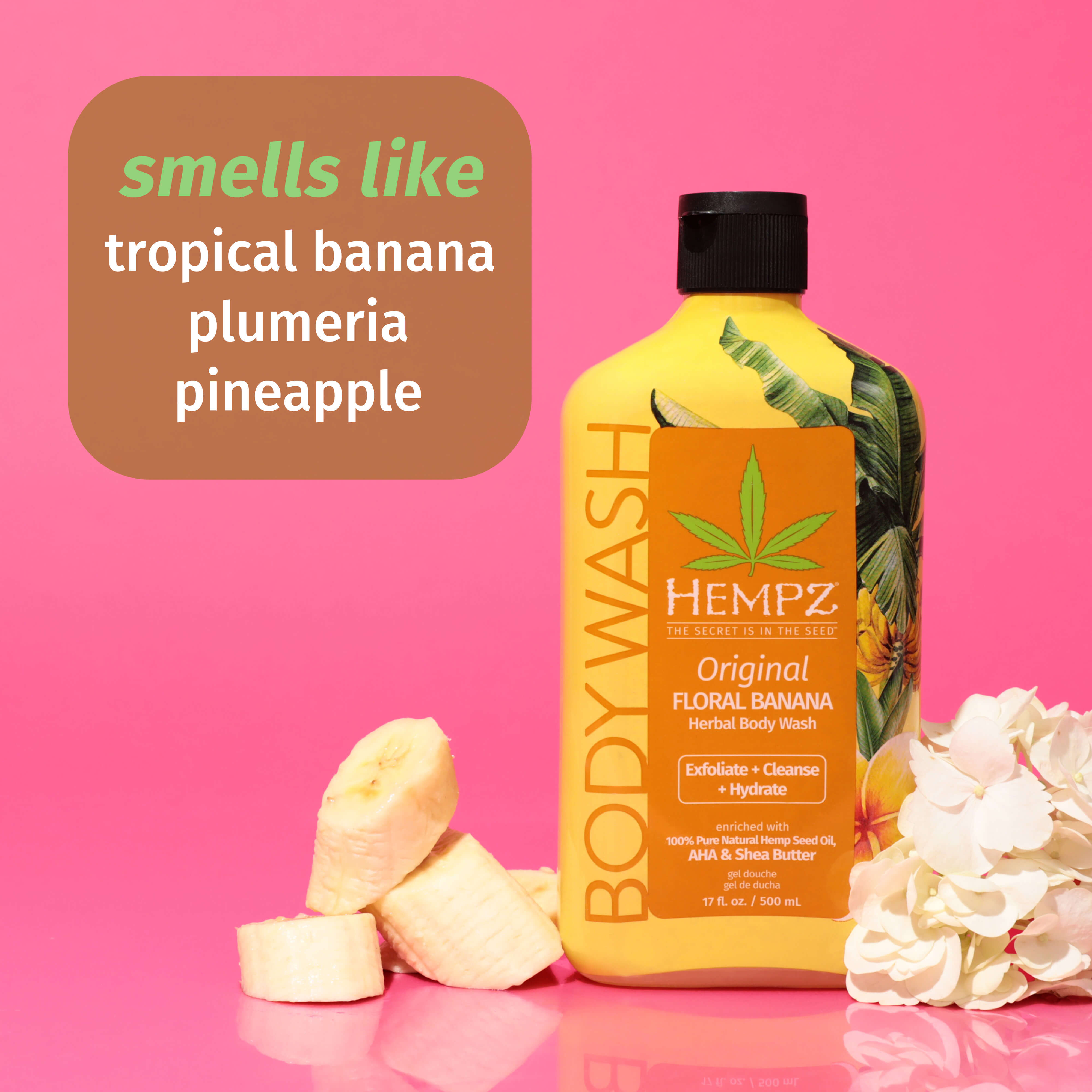 Hempz Original Floral Banana Herbal Body Wash