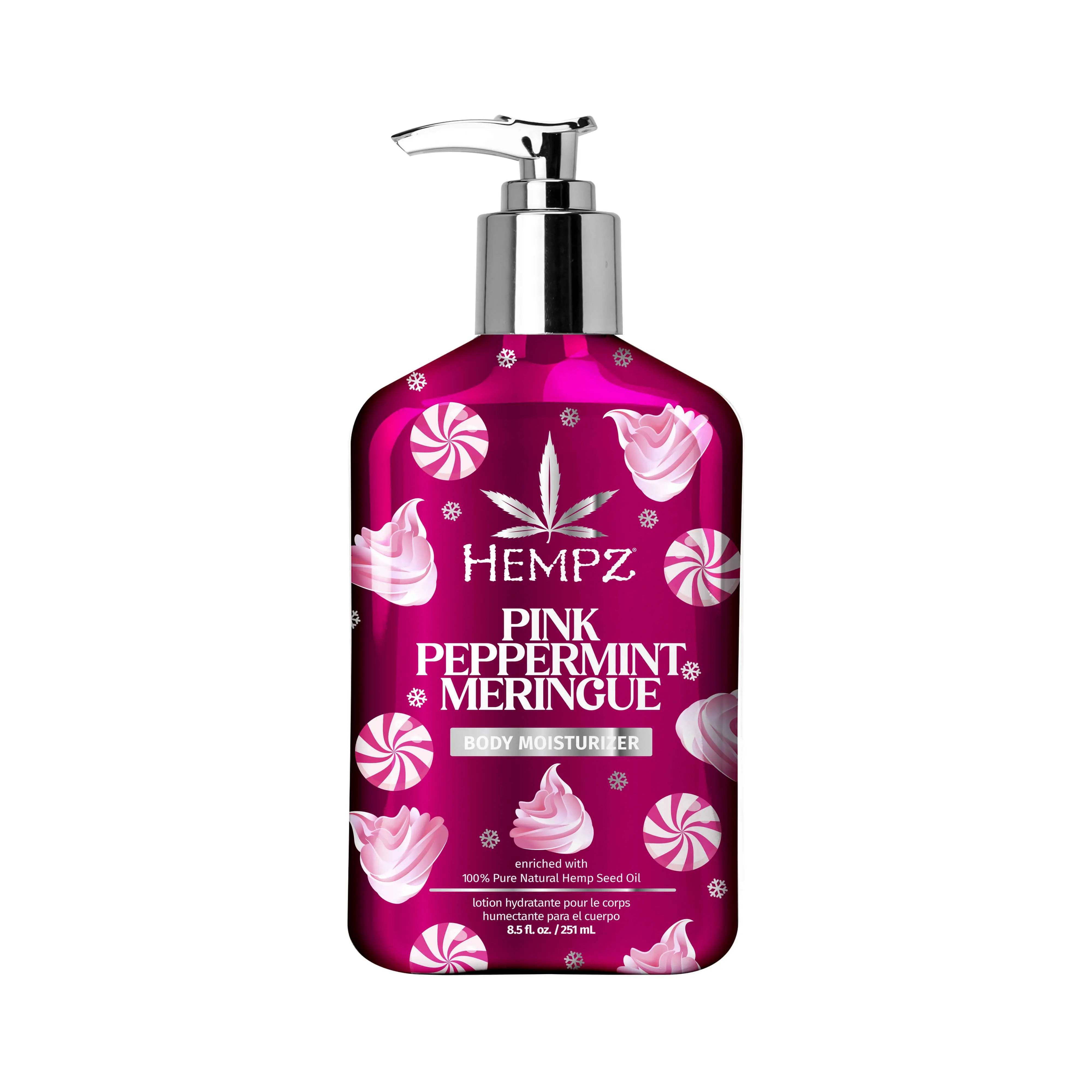 Hempz Pink Peppermint Meringue Body Moisturizing Lotion for Dry Skin