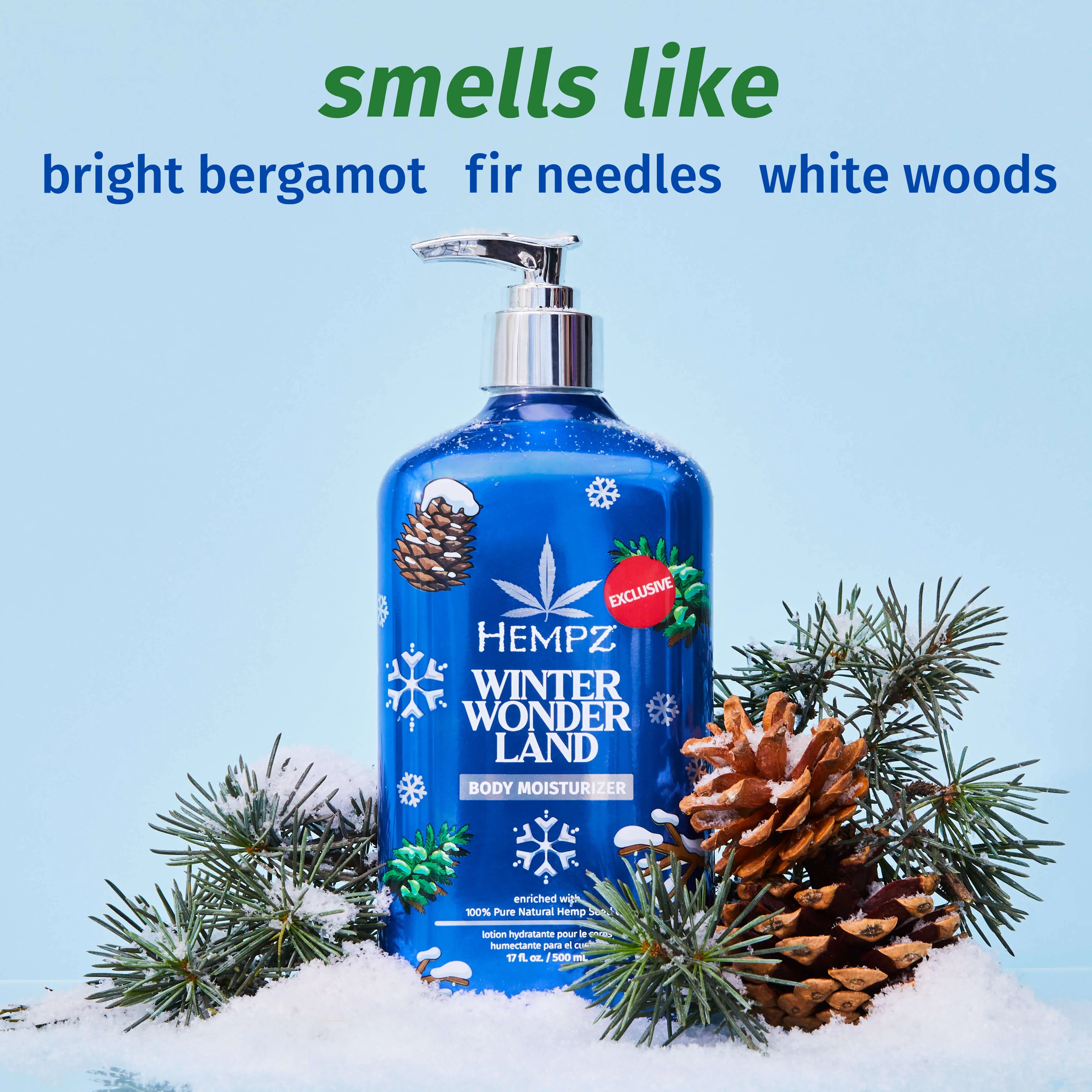 Hempz Winter Wonderland Body Moisturizing Lotion for Dry Skin