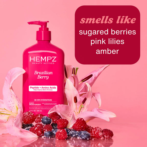Hempz Beauty Actives Brazilian Berry Moisturizing Body Lotion with ...