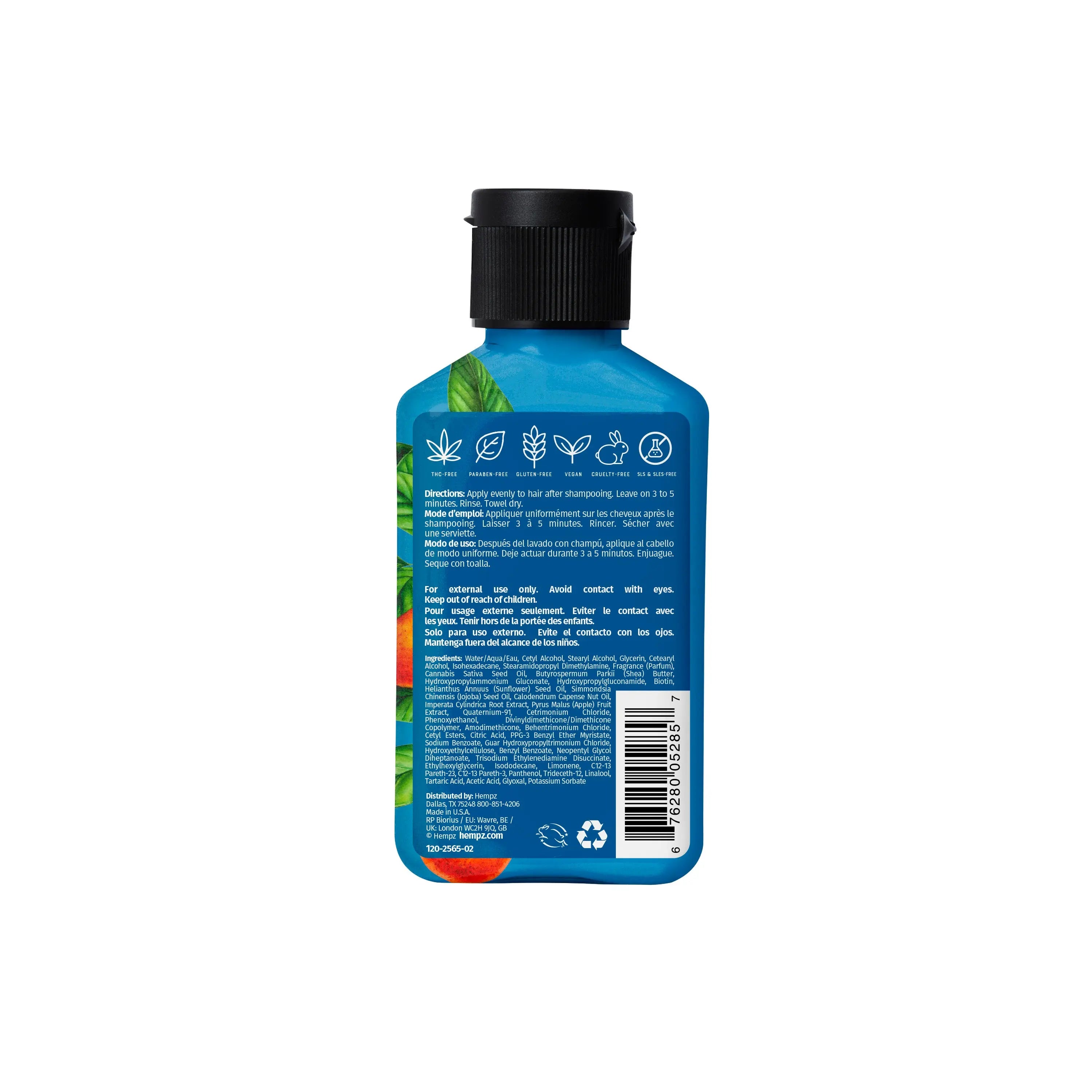 Hempz Triple Moisture Fresh Citrus Herbal Conditioner with Vegan Biotin ...