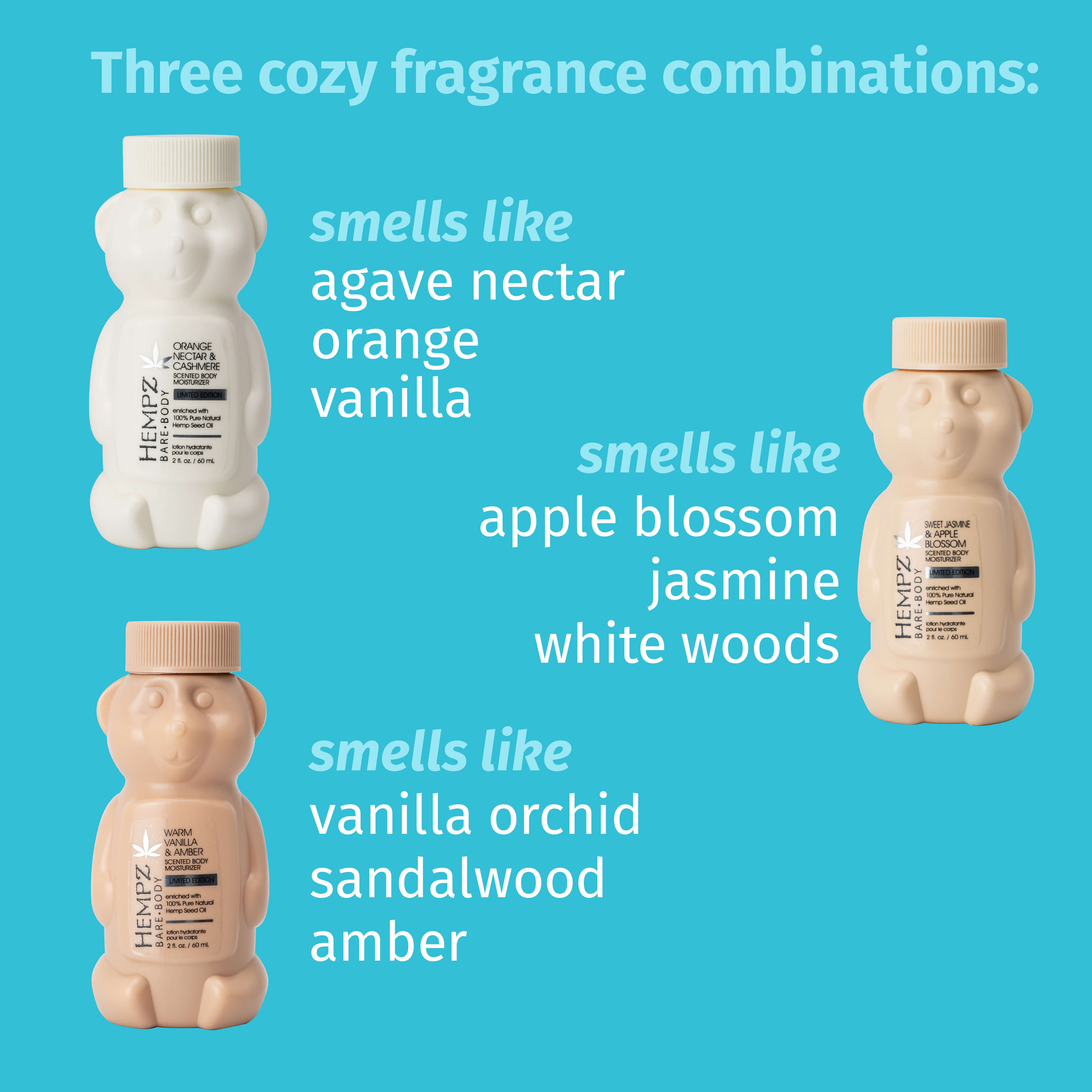 Hempz Bear Necessities Travel-Size Herbal Body Moisturizing Lotion Set