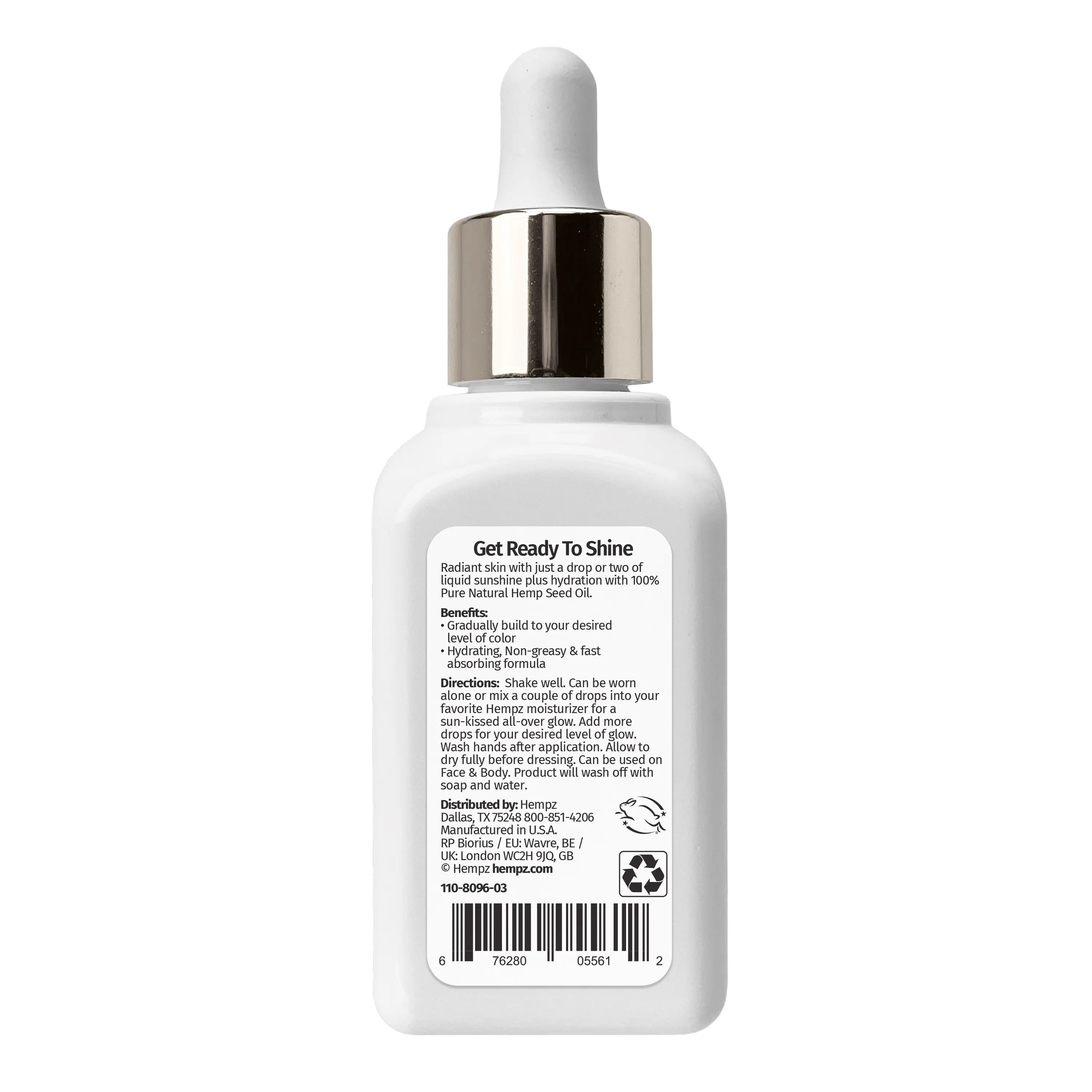 Hempz Drops of Sunshine Instant Bronzing Drops for Face & Body