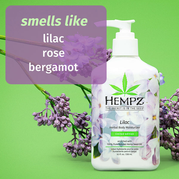 Hempz Lilac Herbal Body Moisturizing Lotion