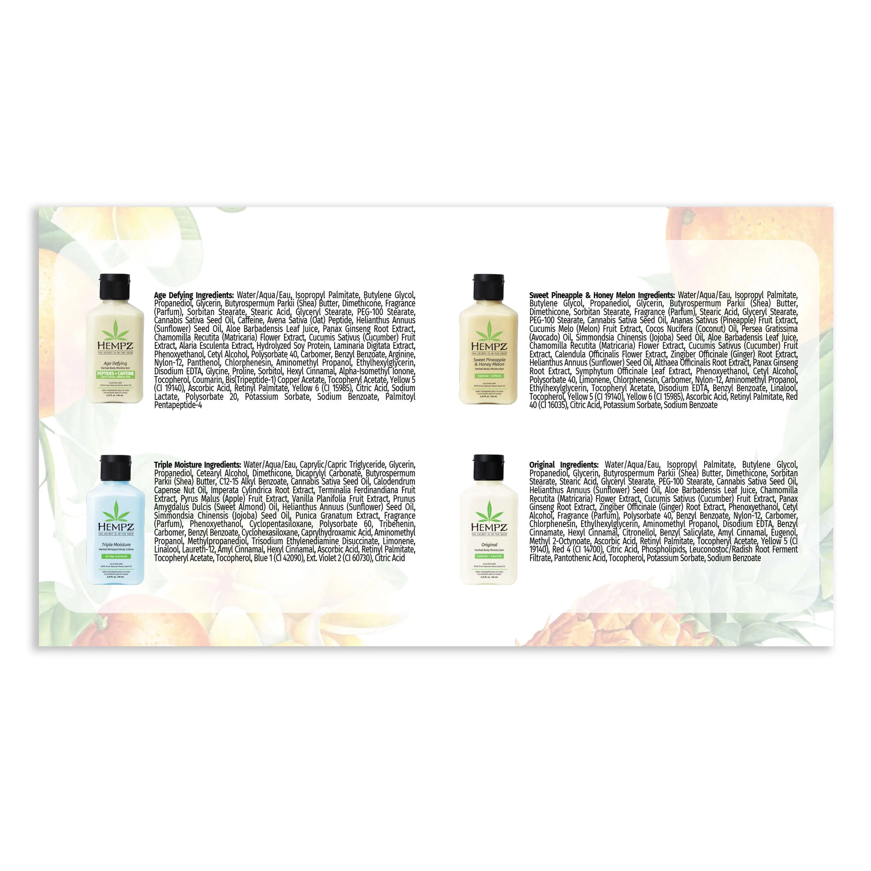 Hempz Best-Selling Mini Moisturizer Set